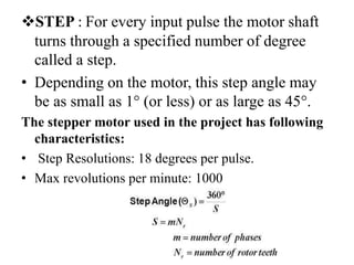 Stepper motor control | PPTX