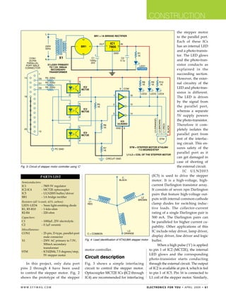 Stepper motor controller using c | PDF