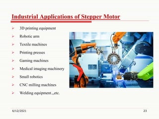 Stepper motor in industrial applications | PDF
