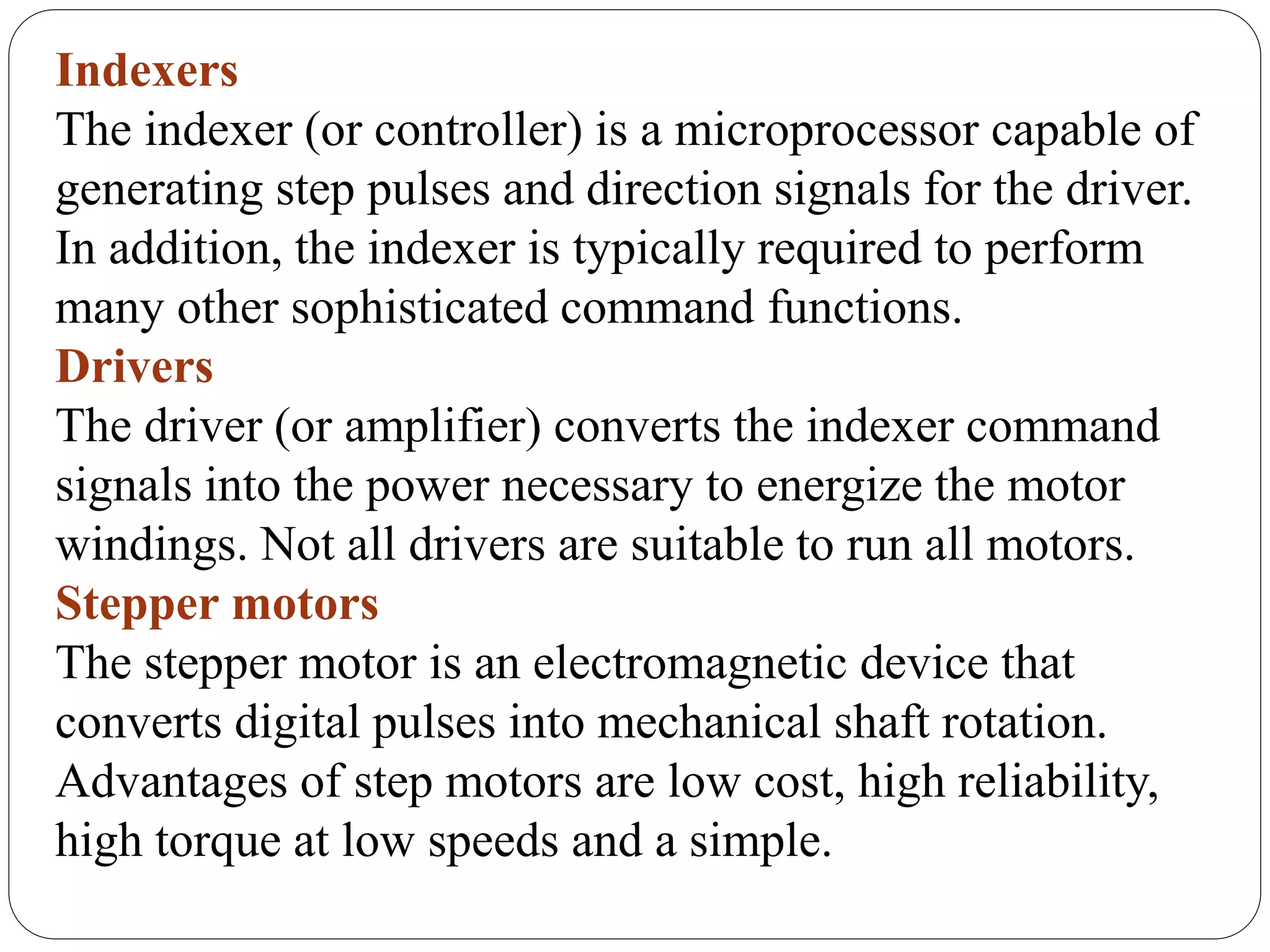 Stepper motor ppt | PPTX