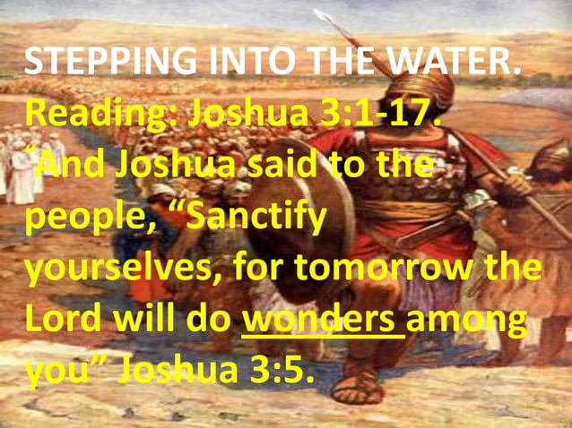Stepping Into The Water Live | PPT