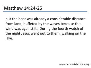 Stepping up (matthew 14 22 33) | PPTX