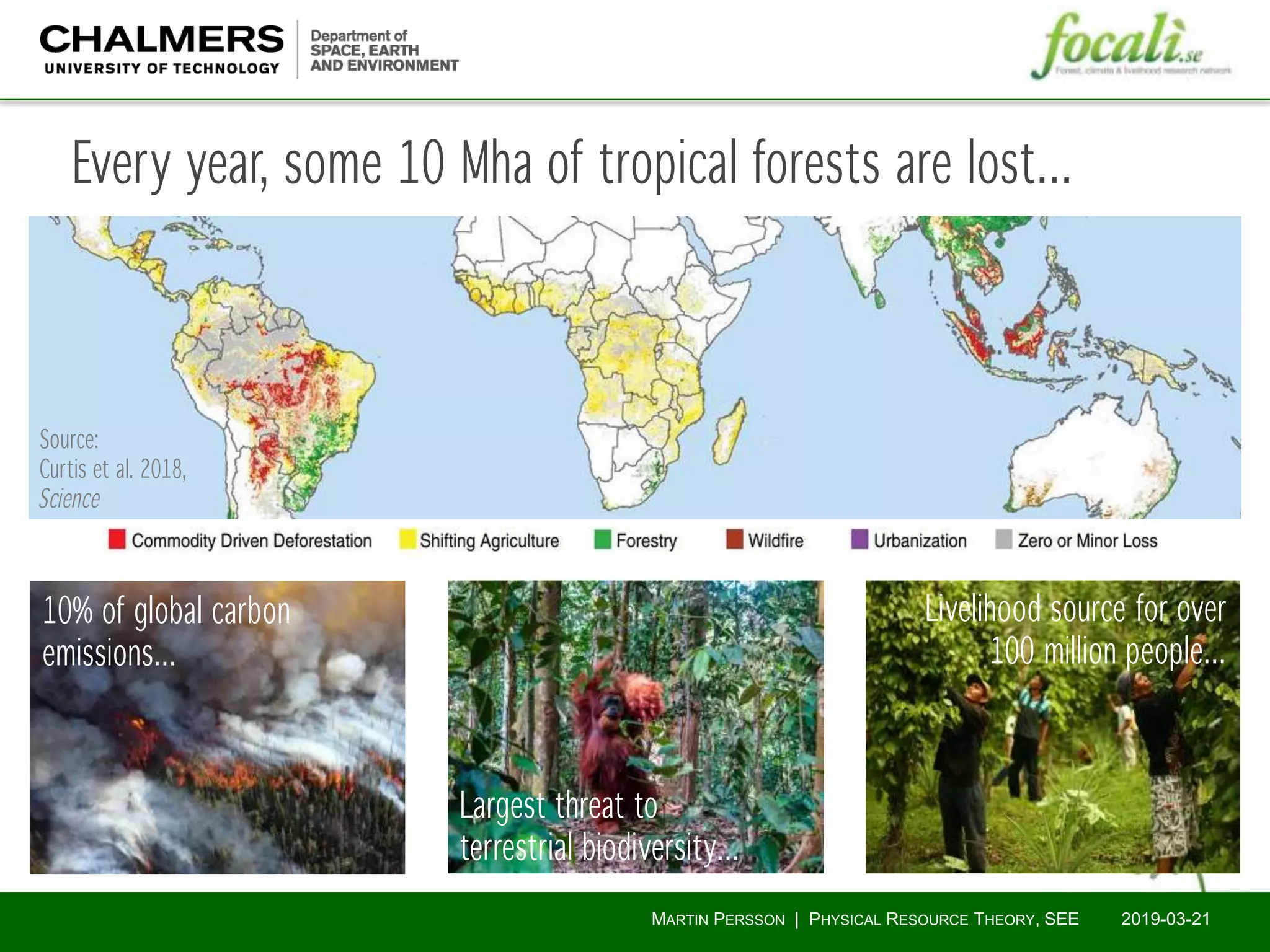 Introduction to the dialogue and overview of main deforestation drivers ...
