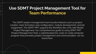 Is SDMT the Right Choice for My Project Management Tool? | PDF
