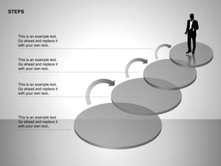 Steps Stage Charts for PowerPoint | PPT