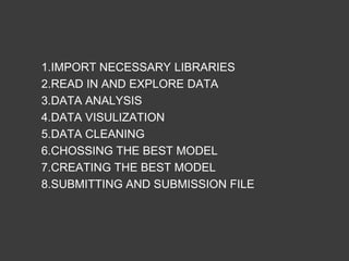 Steps to solve a datasets | PPT