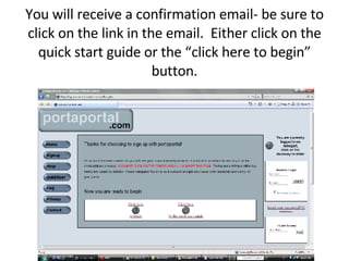 Steps For Creating A Portaportal Account | PPT