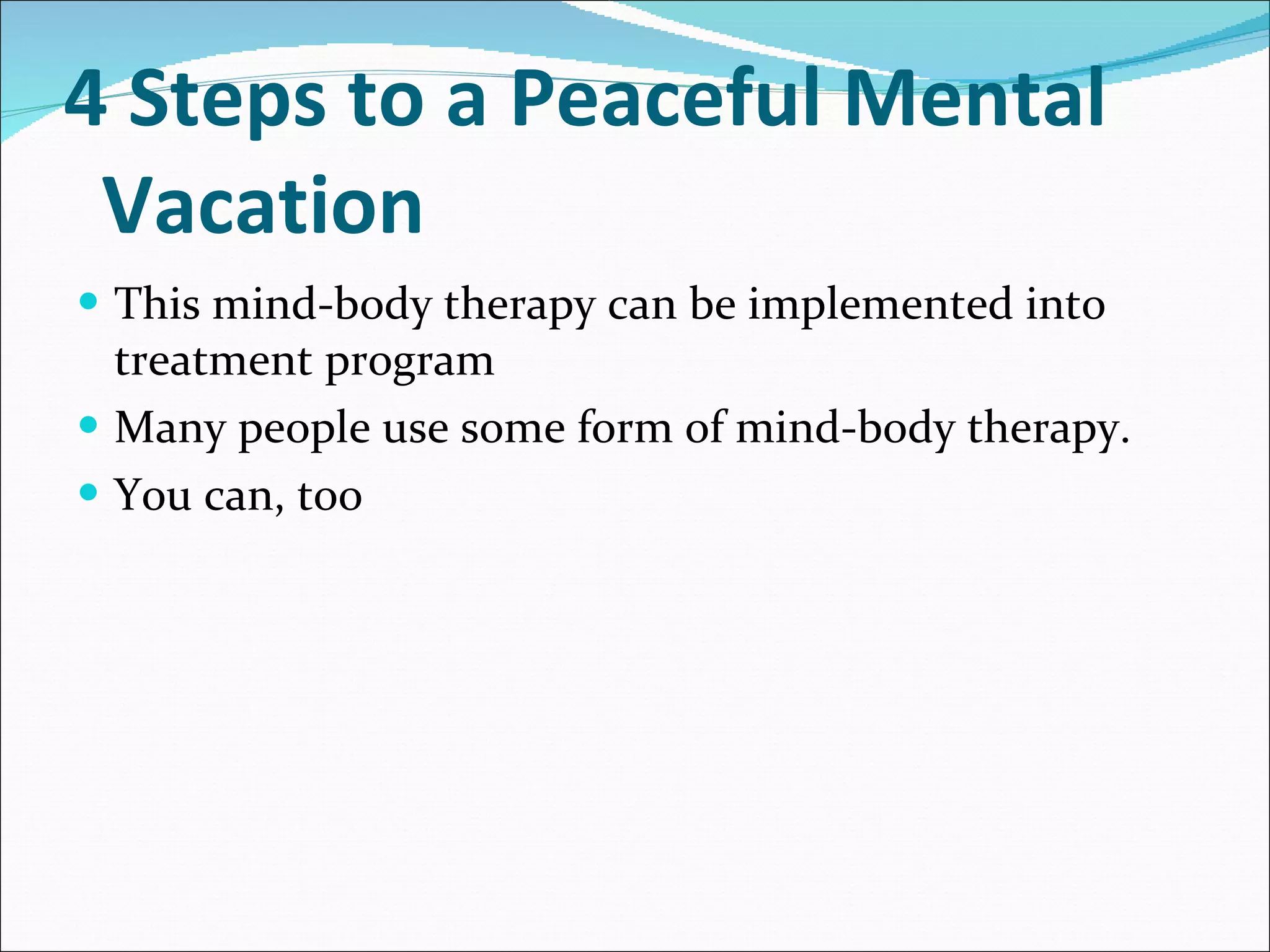 Steps For Relaxation | PPT