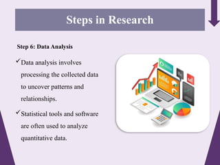 steps-in-reasearch. and design processresearch method | PPT