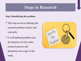 steps-in-reasearch. and design processresearch method | PPT