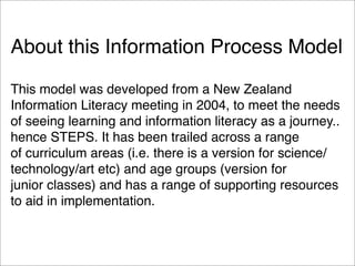 Steps Information Literacy | PDF