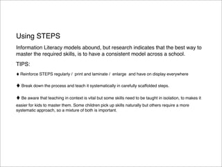 Steps Information Literacy | PPT
