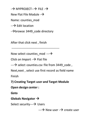 Steps Need To Perform Data Warehousing Practicals | PDF