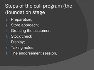 Steps Of The Call | PPT