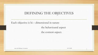 Steps and challenges in evaluation ppt | PPTX