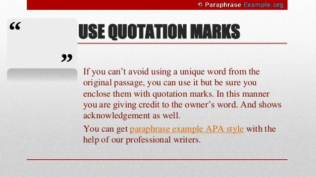 Steps and Rules for Paraphrasing with Examples