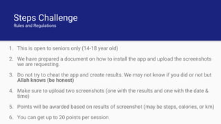 Steps Challenge | PPTX