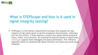 STEPScope Time-Domain Signal Analysis - Bitwise | PPTX