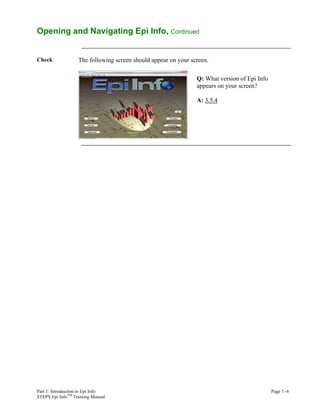 Steps epi info_training_guide | PDF