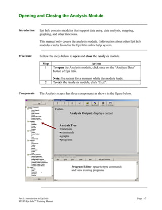 Steps epi info_training_guide | PDF