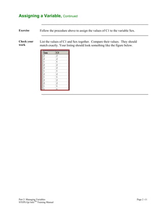 Steps epi info_training_guide | PDF