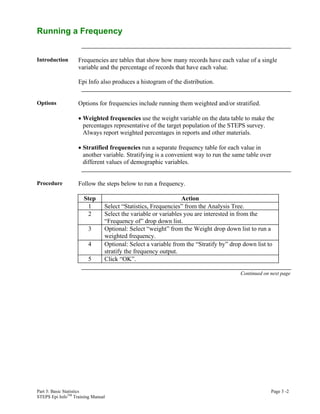 Steps epi info_training_guide | PDF