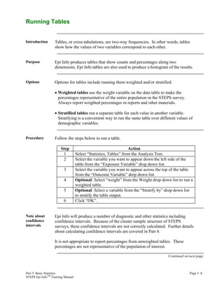 Steps epi info_training_guide | PDF