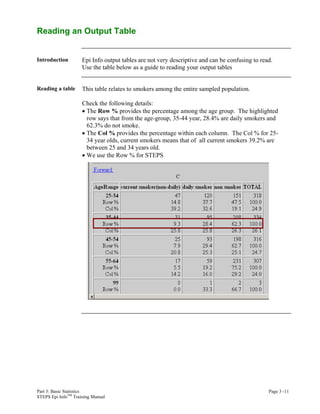 Steps epi info_training_guide | PDF