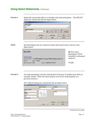 Steps epi info_training_guide | PDF