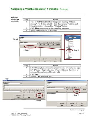 Steps epi info_training_guide | PDF