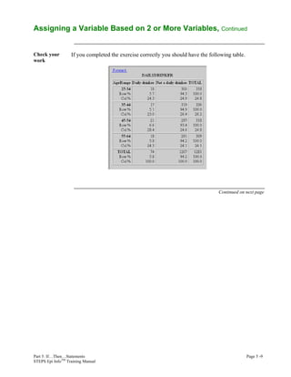 Steps epi info_training_guide | PDF