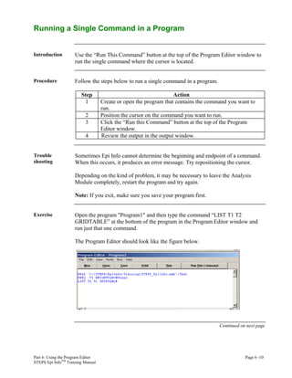 Steps epi info_training_guide | PDF