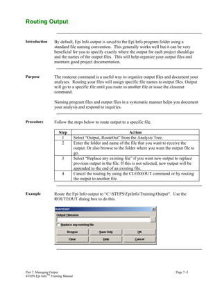 Steps epi info_training_guide | PDF