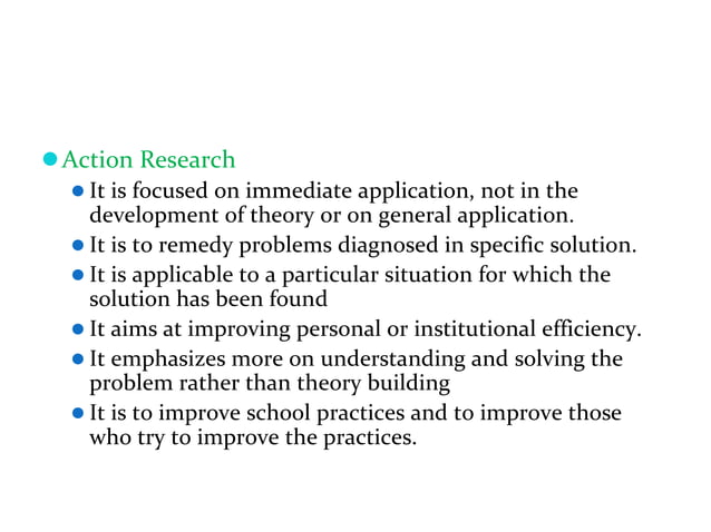 Steps for Action Research | PPT | Professional School | Postgraduate ...