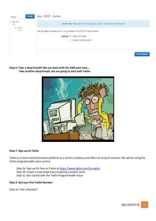 AWS Lambda Hands-on: How to Create Phone Call Notifications in a Serverless Way | PDF