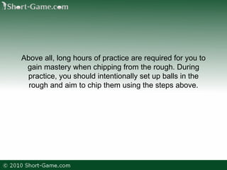 Steps for Chipping from the Rough | PPT