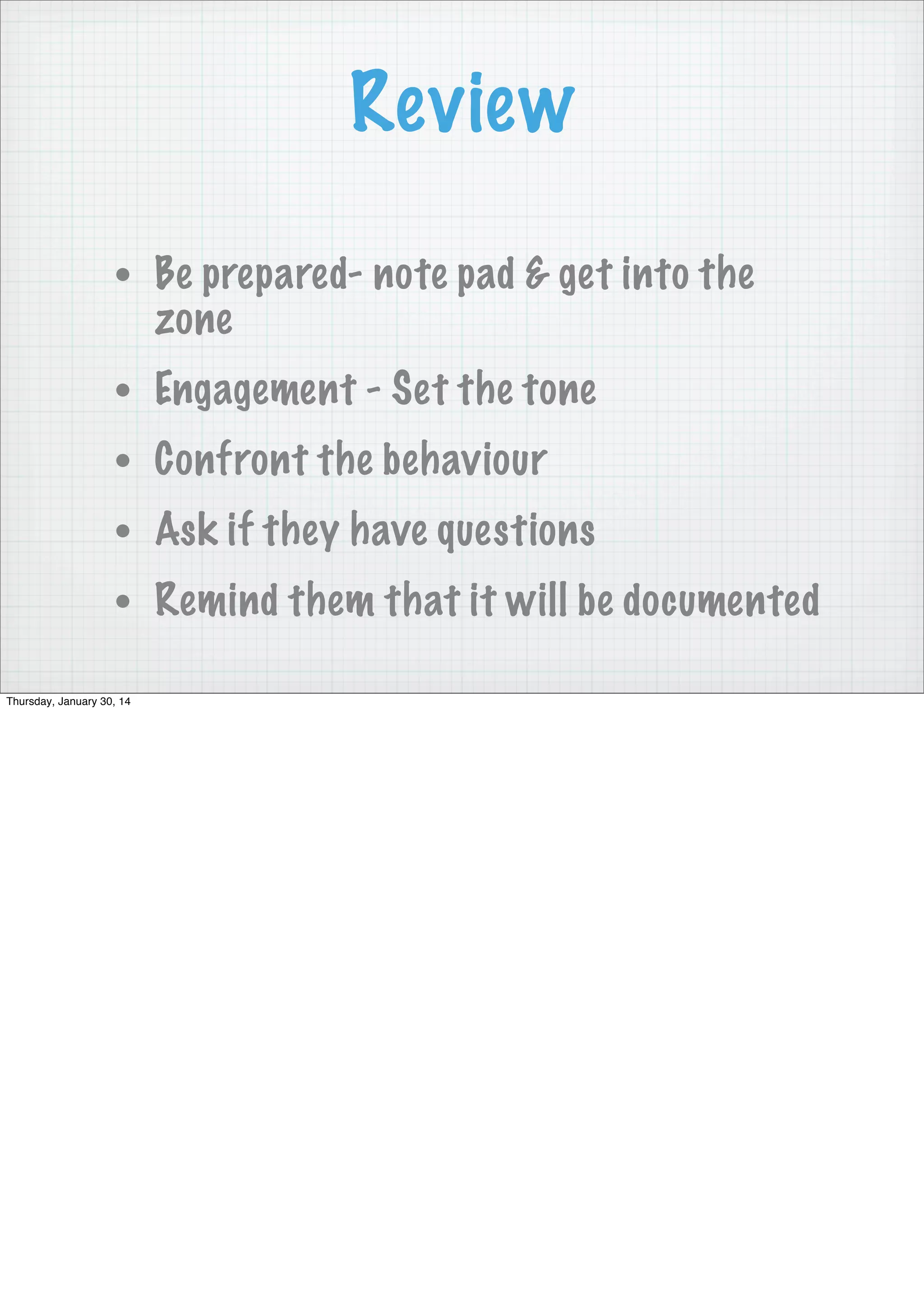 Steps for Confrontation - Resident Assistant Training | PDF