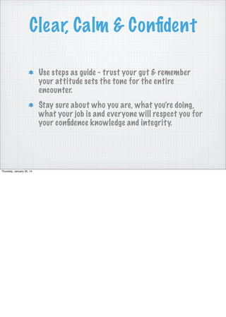 Steps for Confrontation - Resident Assistant Training | PDF