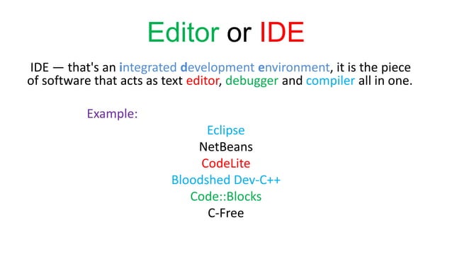 Steps For C Program Execution Pptx Programming Languages Computing 1675