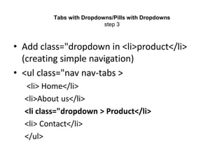 Steps for creating dropdown | PPT