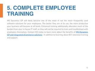 Steps for Implementing Dynamics GP Ecommerce | PDF | Business | Business and Finance