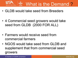 Steps for strenghtening the formal seed system (ghana working group) | PPT