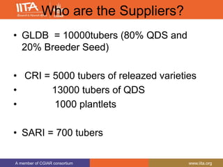 Steps for strenghtening the formal seed system (ghana working group) | PPT