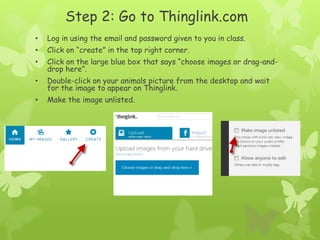 Steps for thinglink | PPT