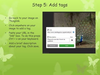 Steps for thinglink | PPT