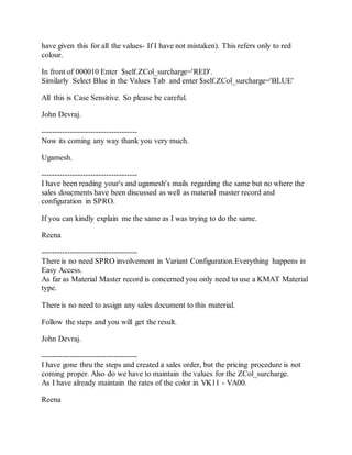 Steps for variant configuration and pricing | DOCX