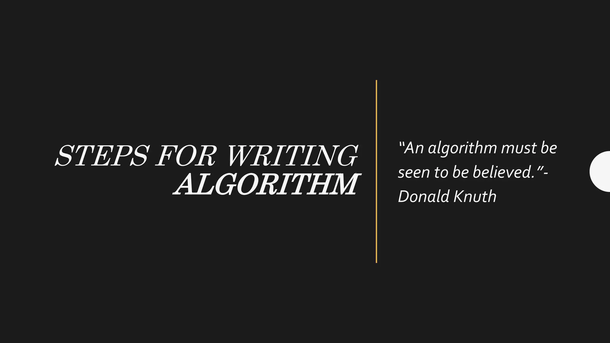 Steps For Writing Algorithm Ppt 3933