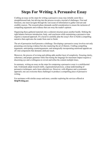 Steps For Writing A Persuasive Essay.pdf