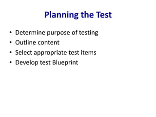 Steps fo test constructions | PPTX