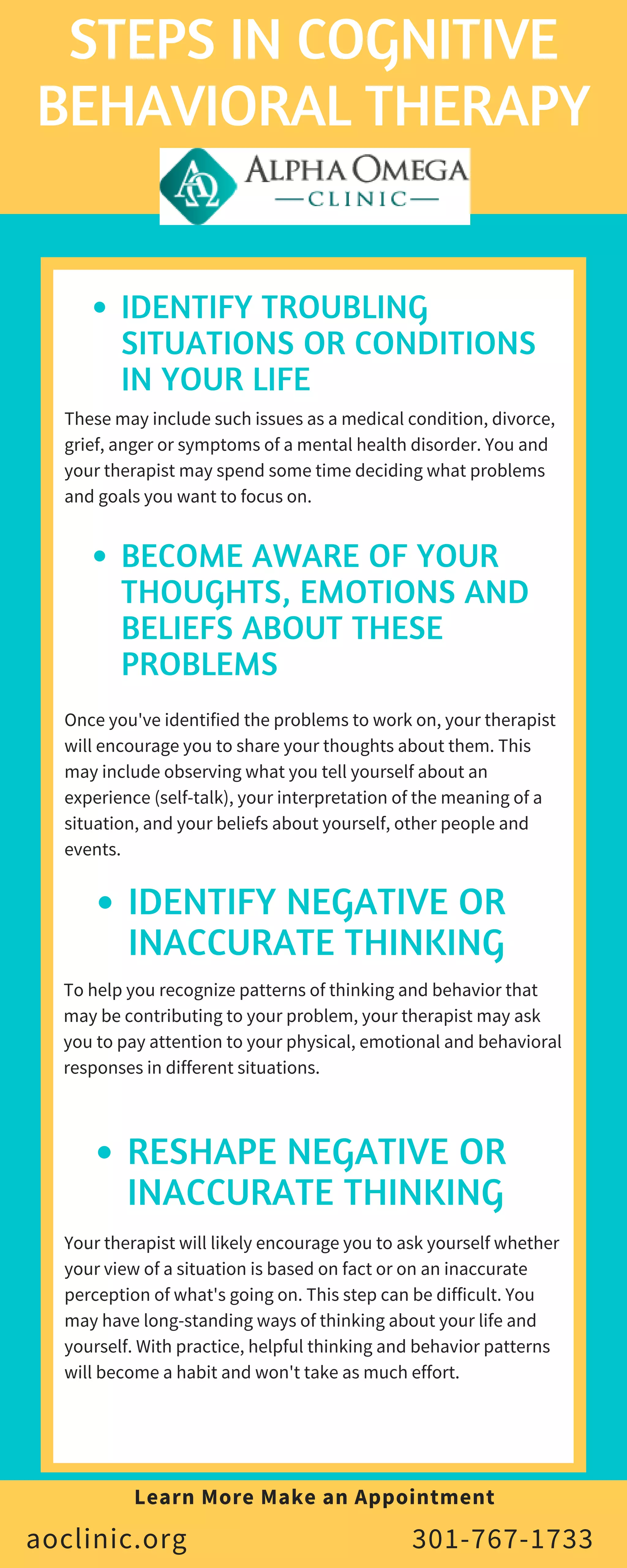 Steps in Cognitive Behavioral Therapy | PDF